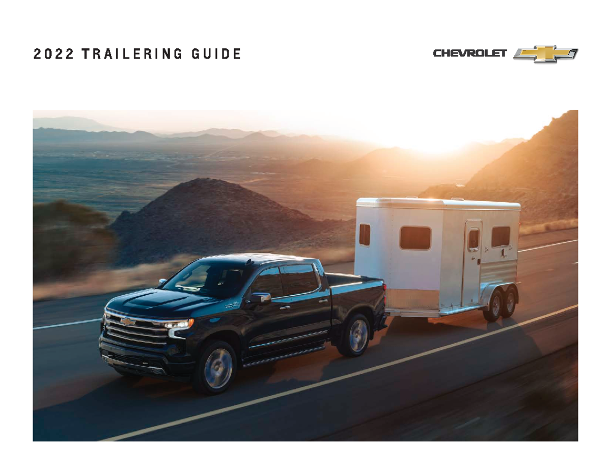 2022 chevrolet trailering guide ebrochure - 2 0 2 2 T R A I L E R I N G ...