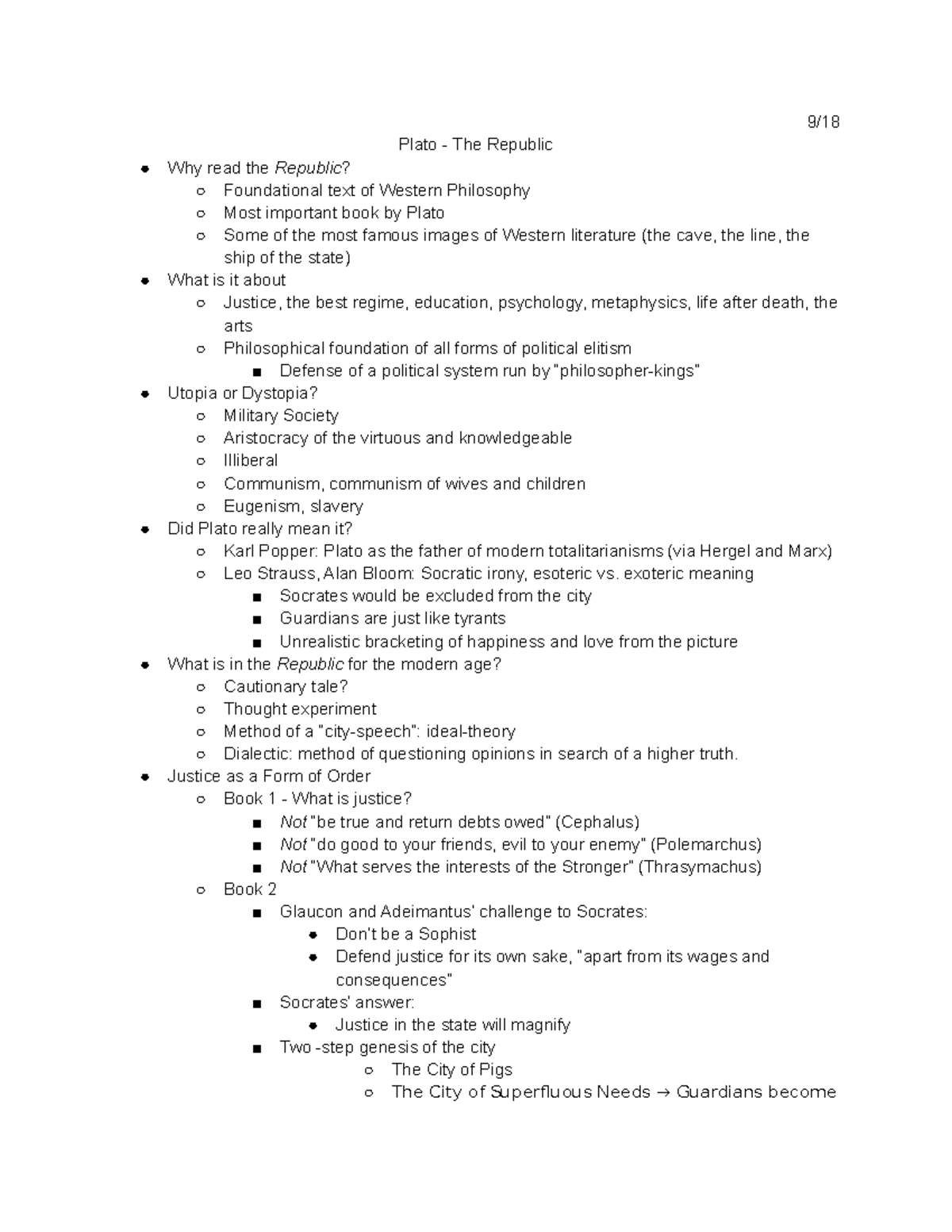 Plato - The Republic - 9/ Plato - The Republic Why read the Republic ...