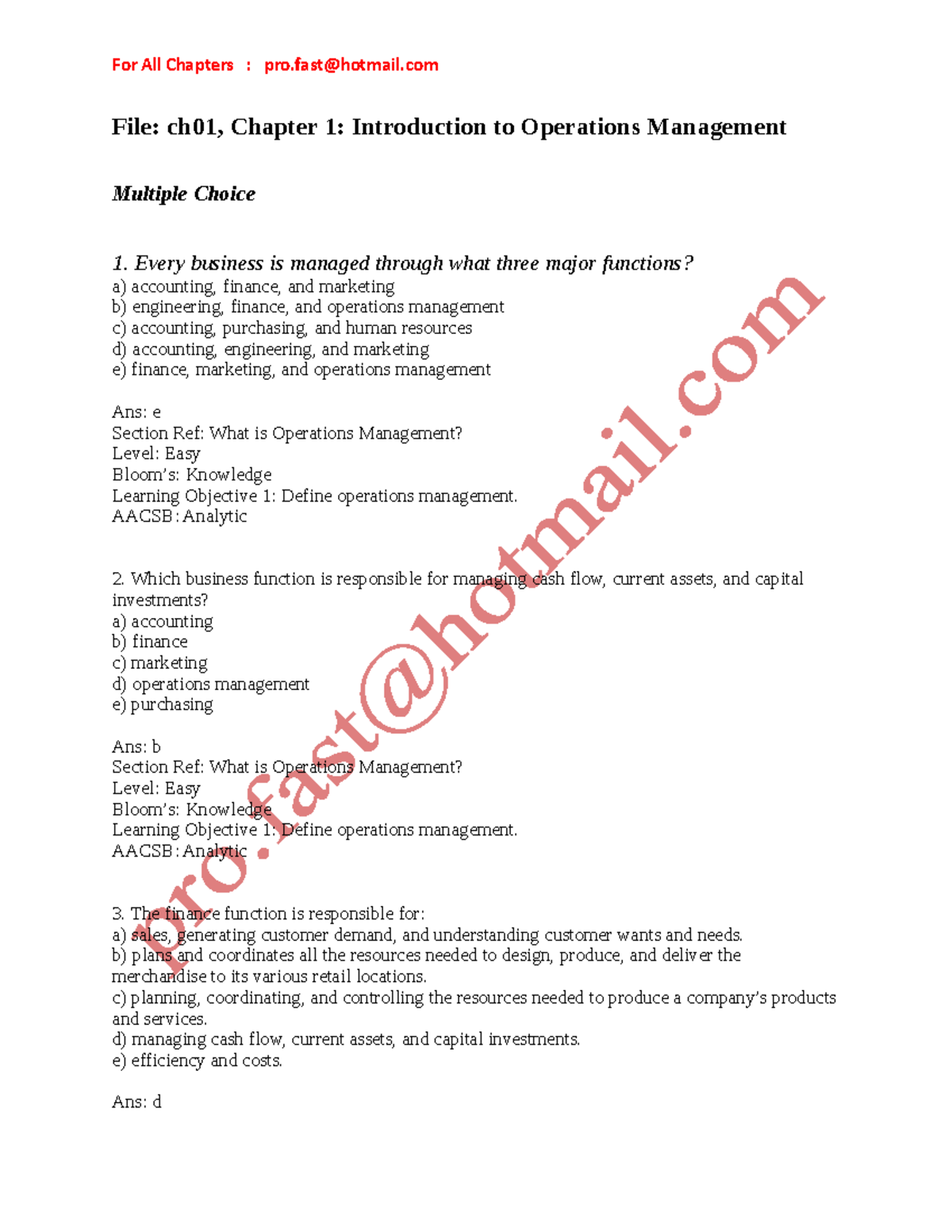 Operations Management An Integrated Approach 7th Edition By R. Dan Reid ...