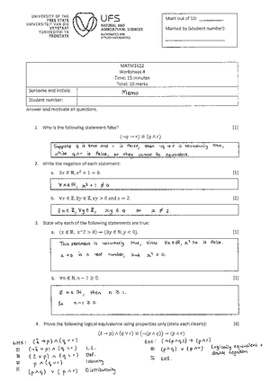 MATM1622 CT3 MEMO 2019 - Class test 3 questions and answers ...