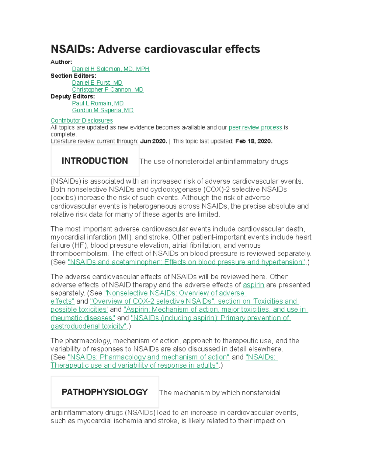 Nsaids - AINES - NSAIDs: Adverse cardiovascular effects Author: Daniel ...