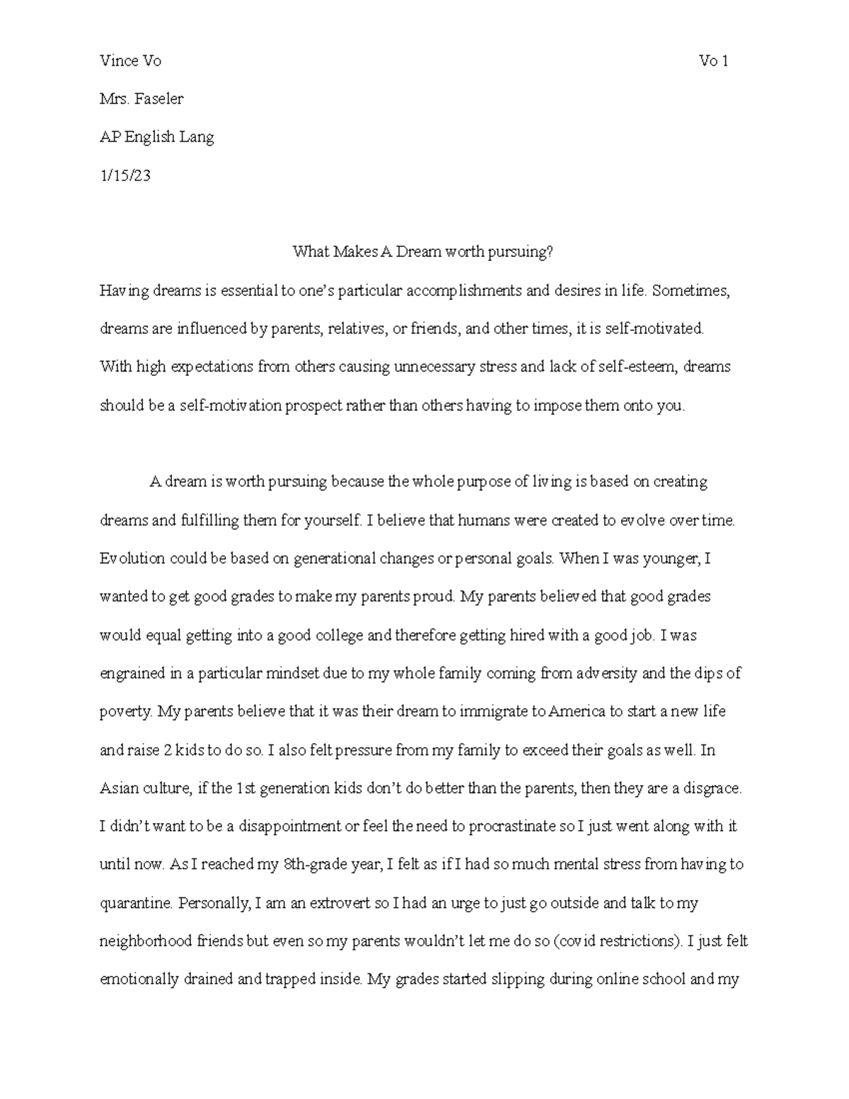 Identity Writing Choiceboard - Vince Vo Vo 1 Mrs. Faseler AP English ...