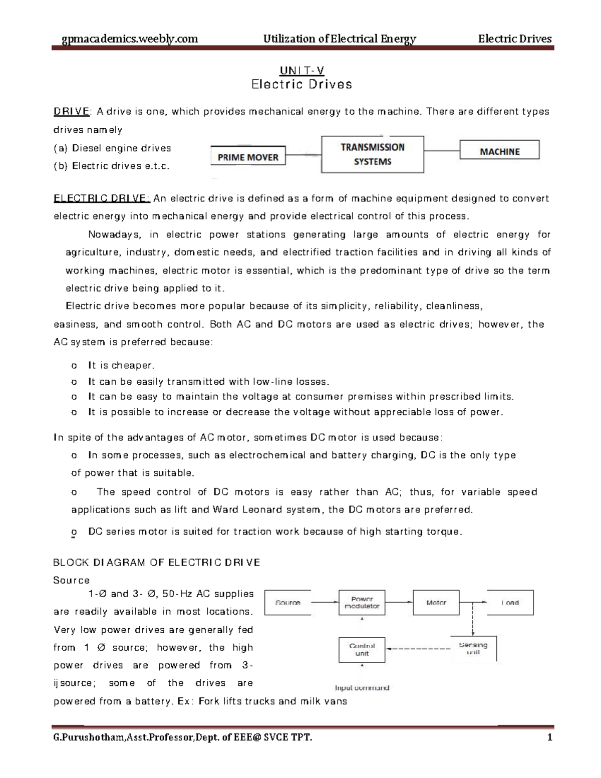 Unit-v electric drives UEE - U N I T- V El e c t r i c D r i v e s D RI ...