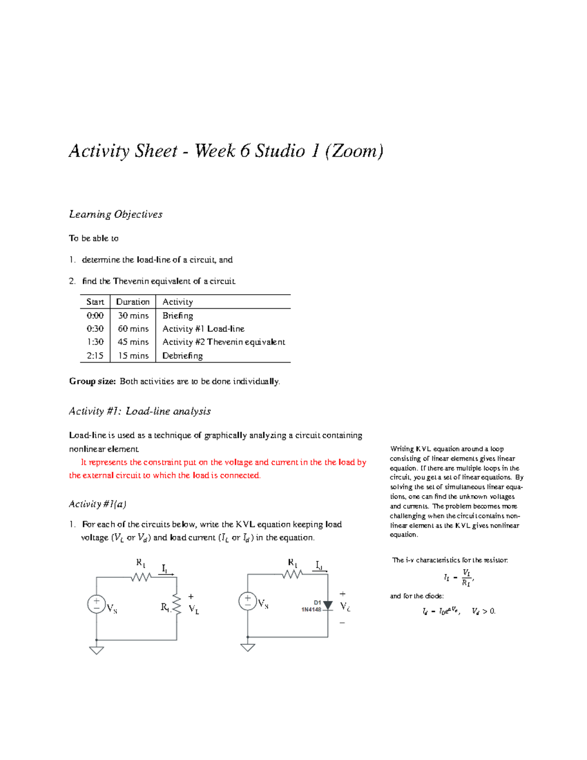 EE1111 A W6S1 Activity sheet - Activity Sheet - Week 6 Studio 1 (Zoom ...