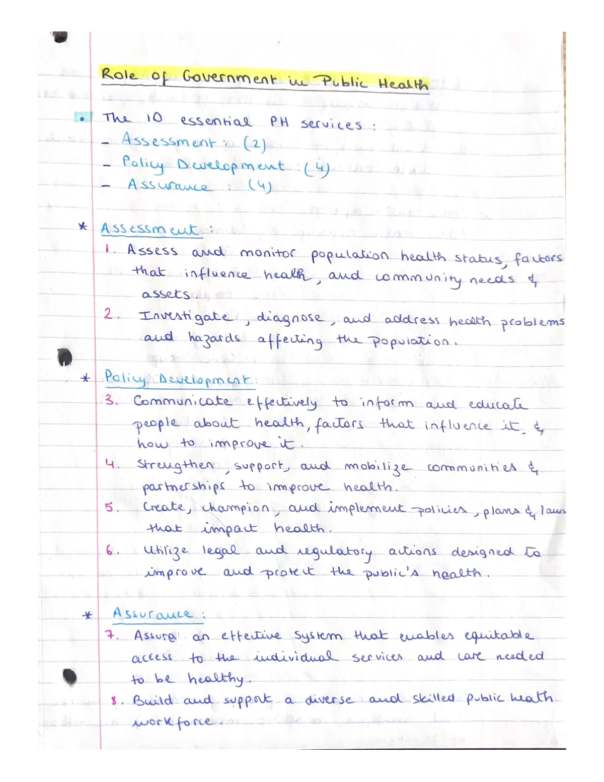 Role of Government in Public Health - SPHHS 150 - Studocu