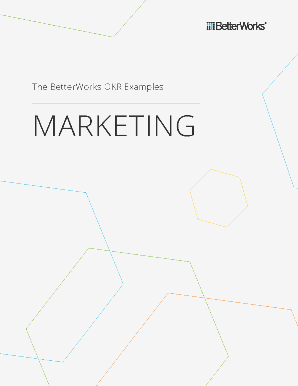 Marketing goal examples - The BetterWorks OKR Examples MARKETING In ...