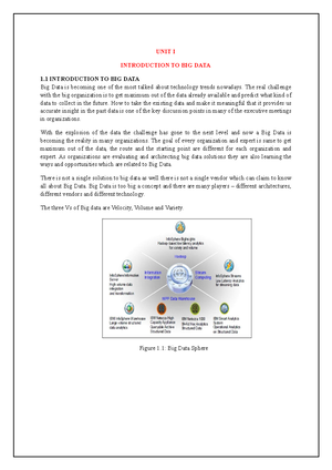 Big Data Analytics - Importance of Big Data - UNIT-II HDFS, HADOOP AND ...