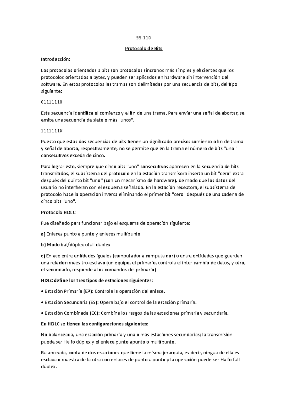 Redes de computadoras - ing de sistemas - 99- Protocolo de Bits ...