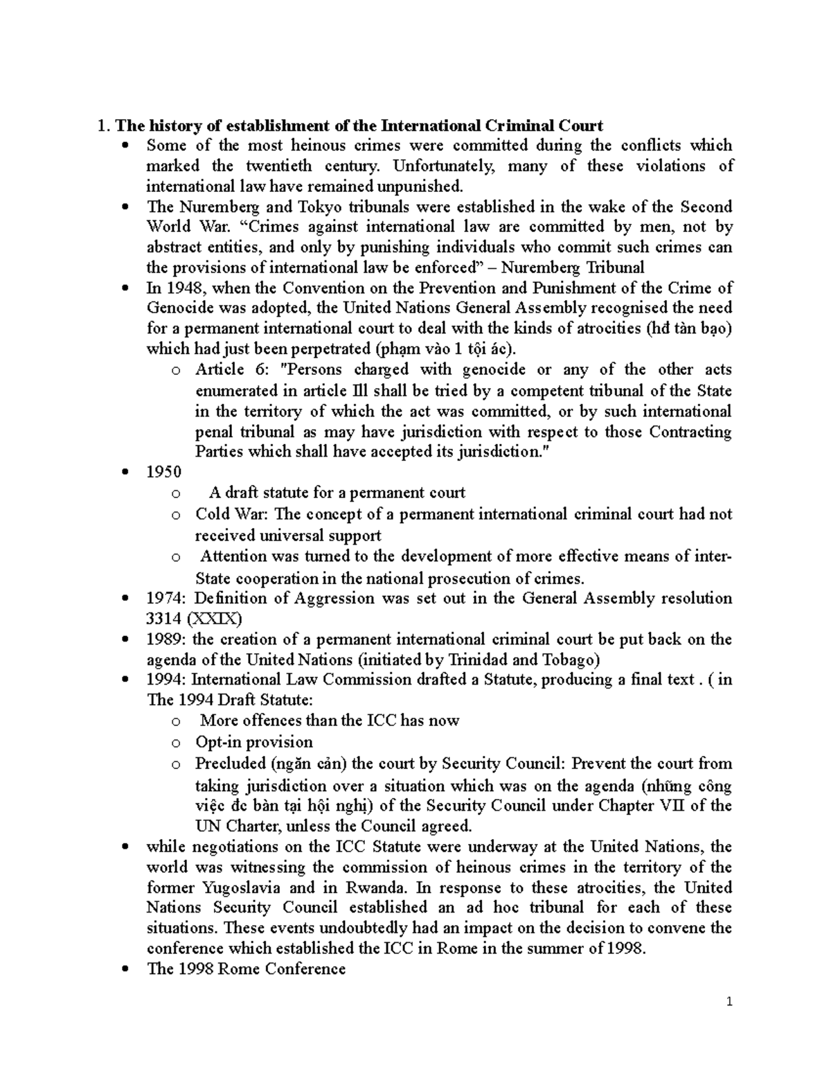Issue-2 - ICTY - The history of establishment of the International ...