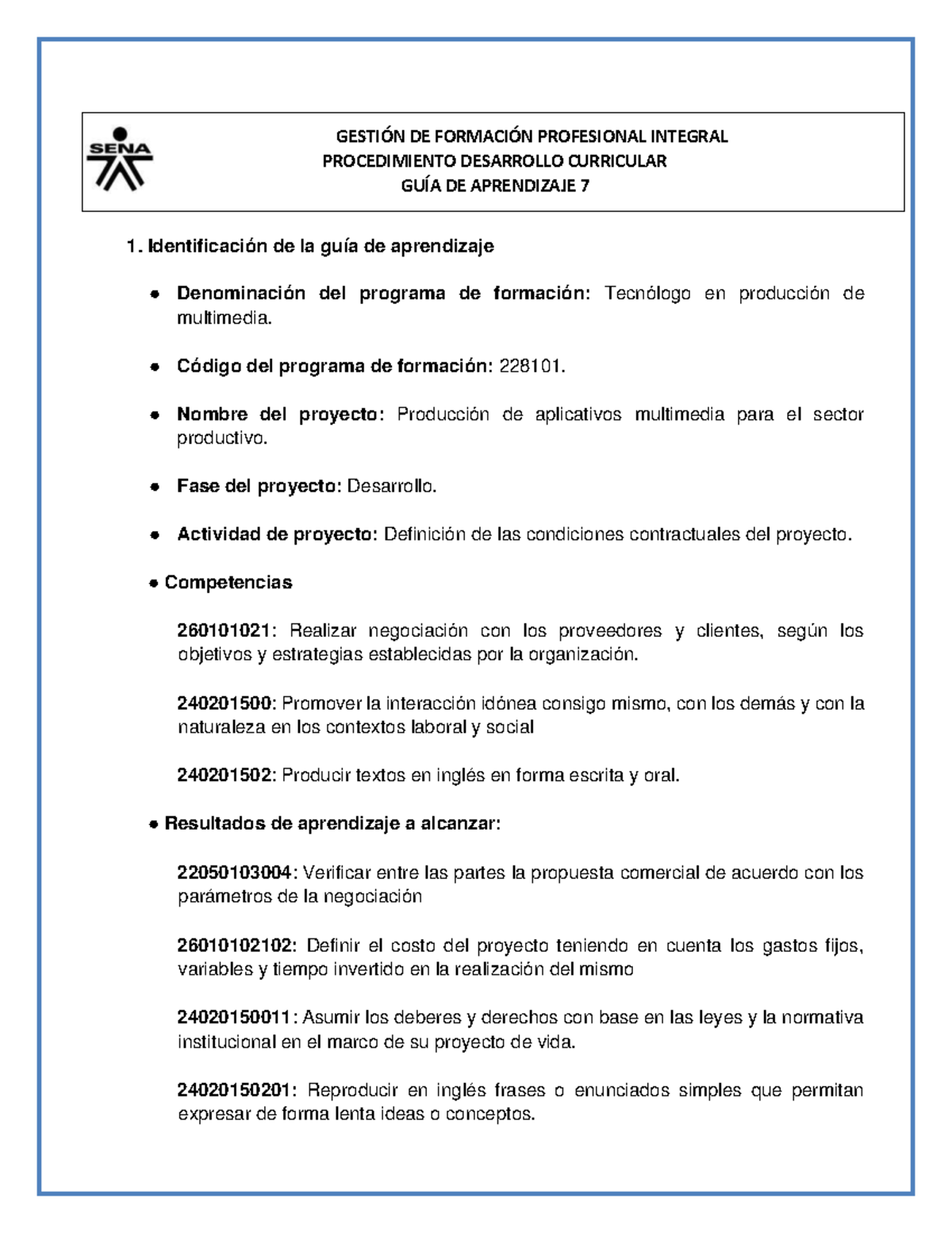Guian AP 7n 4162f28d0b75cd4 - GESTI”N DE FORMACI”N PROFESIONAL INTEGRAL PROCEDIMIENTO DESARROLLO ...