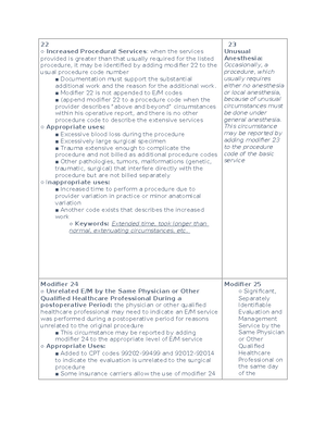 HCPCS Review sheet - Services: a reference explaining how to assign E/M ...