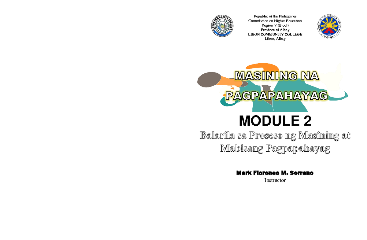 GE 10 Module 2 BSED Math 2 - Republic of the Philippines Commission on Higher Education Region V ...