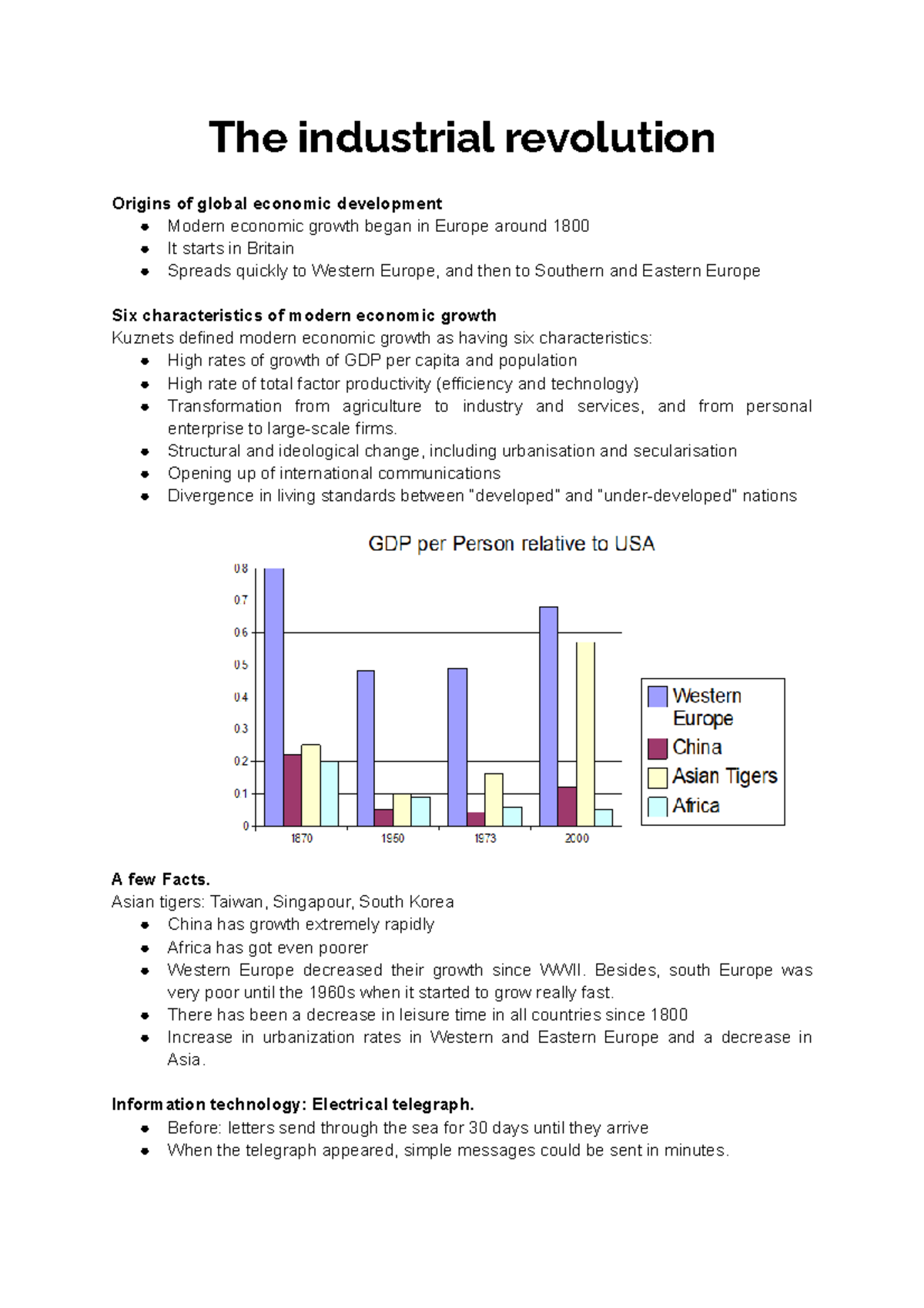 Lecture 2 - APUNTES COMPLETOS - The industrial revolution Origins of ...