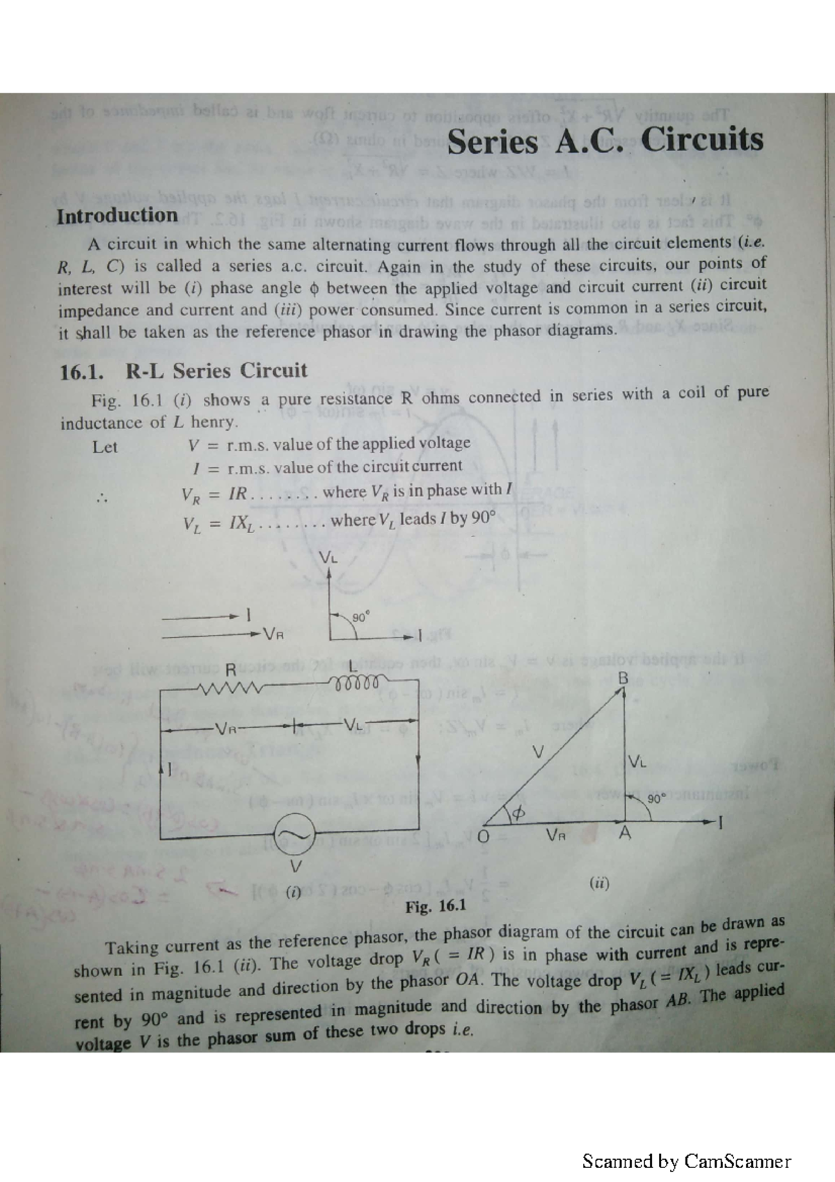 Series ac circuit - electrical engineering principles - Electrical and ...