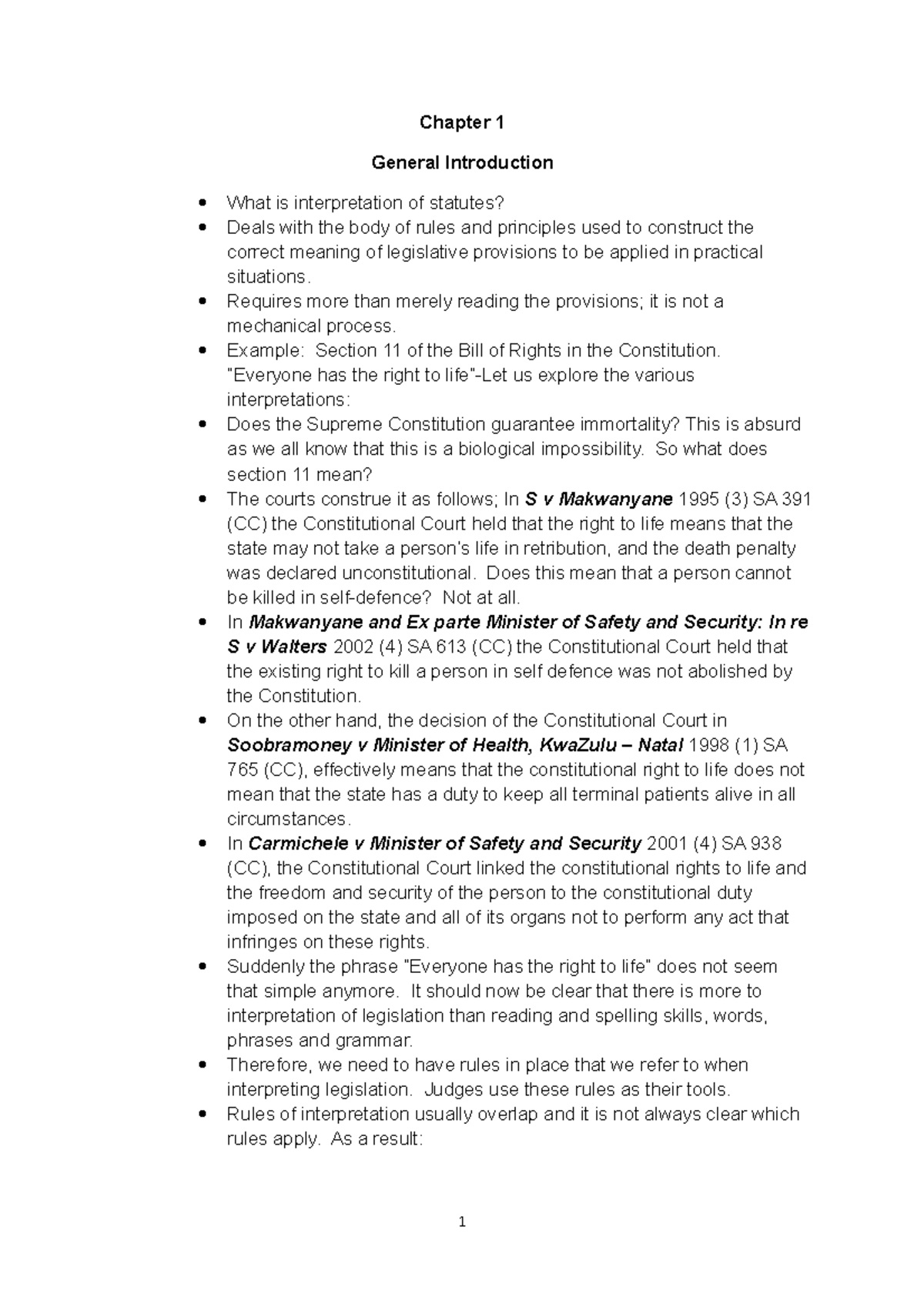 Chapter 1 - Chapter 1 General Introduction What is interpretation of ...
