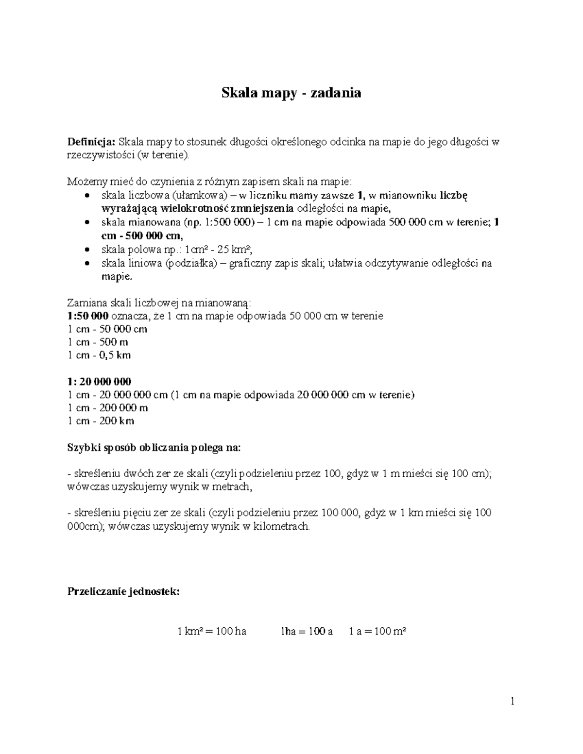 Fe8854e9c31f5d9d549e75a868a82276 - Skala mapy - zadania Definicja ...