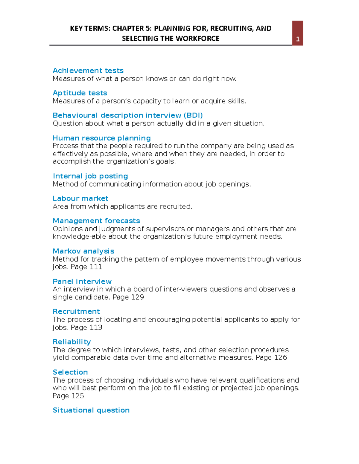 Chapter 5 Key Terms - practice material - KEY TERMS: CHAPTER 5 ...
