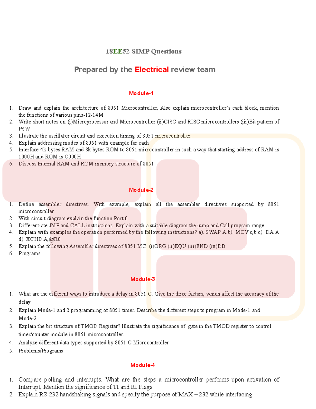 Copy of ee52 Super-imp-tie-23 (1) - 18 EE52 SIMP Questions Prepared by the Electrical review ...
