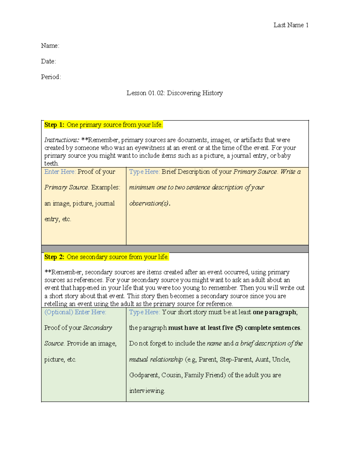 01 02 MJWH Your Name - assignment - Last Name 1 Name: Date: Period ...