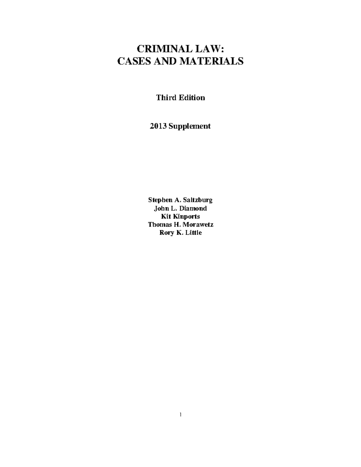 Criminal LAW Cases AND Materials ( PDFDrive ) - CRIMINAL LAW: CASES AND ...