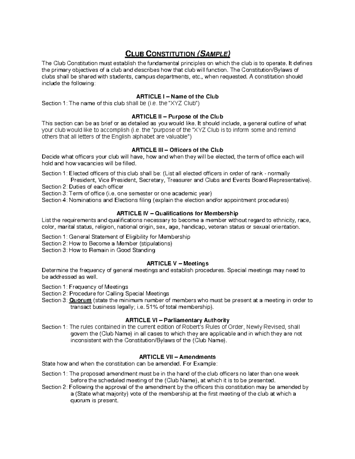 Club-constitution-samplec - CLUB CONSTITUTION (SAMPLE) The Club ...