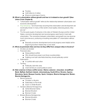 102 pt 1 - Study Guides - Final Exam Study Guide Suburban cities ...