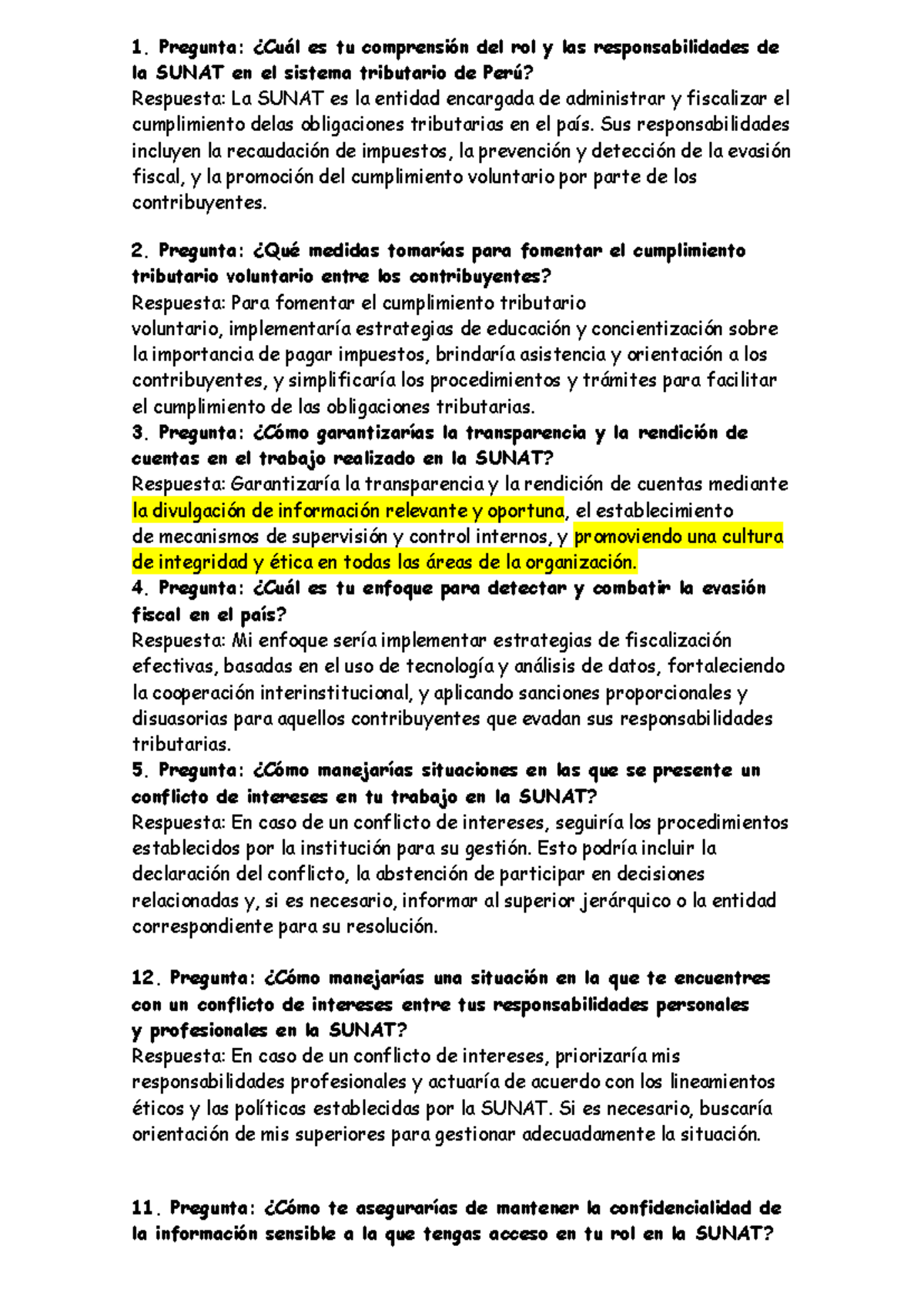 Entrevista - hjghgh - 1. Pregunta: ¿Cuál es tu comprensión del rol y ...