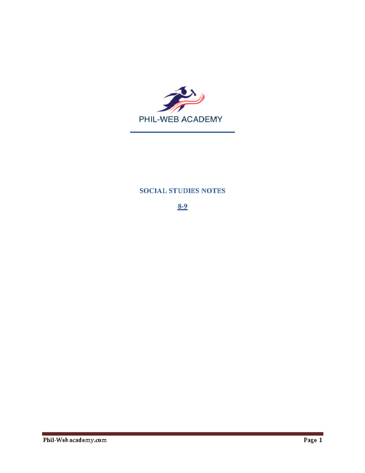 Social studies g8-9 - SOCIAL STUDIES NOTES 8- MAN THE SOCIAL BEING ...