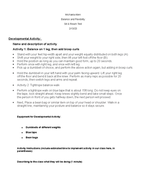 Pro-Agility Shuttle Run Data Sheet - KINE270 Data Sheet Speed and ...