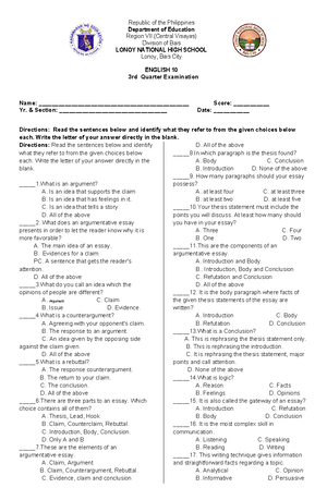 English 6 - Lesson Plan - Module 3 - Q 1 - c _ l _ _ g _ z e LESSO N ...