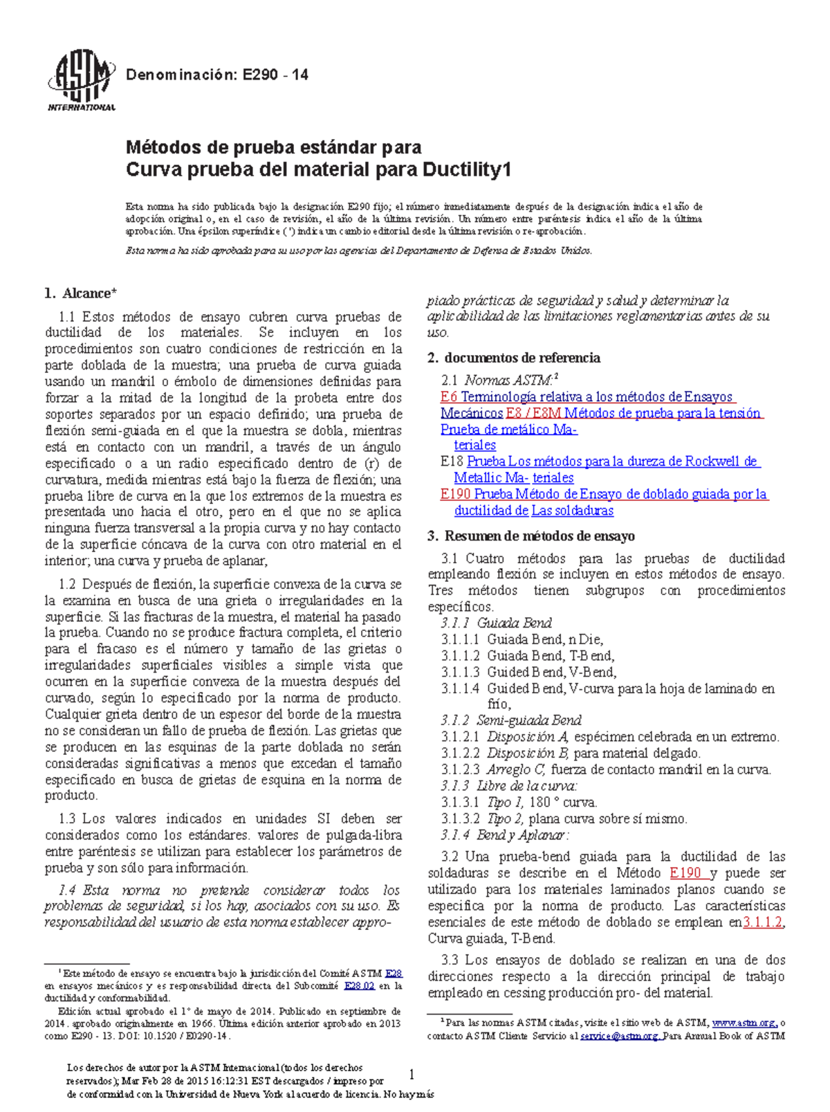 ASTM E290 14-Test Methods for Bend Testing of Material for Ductility ...