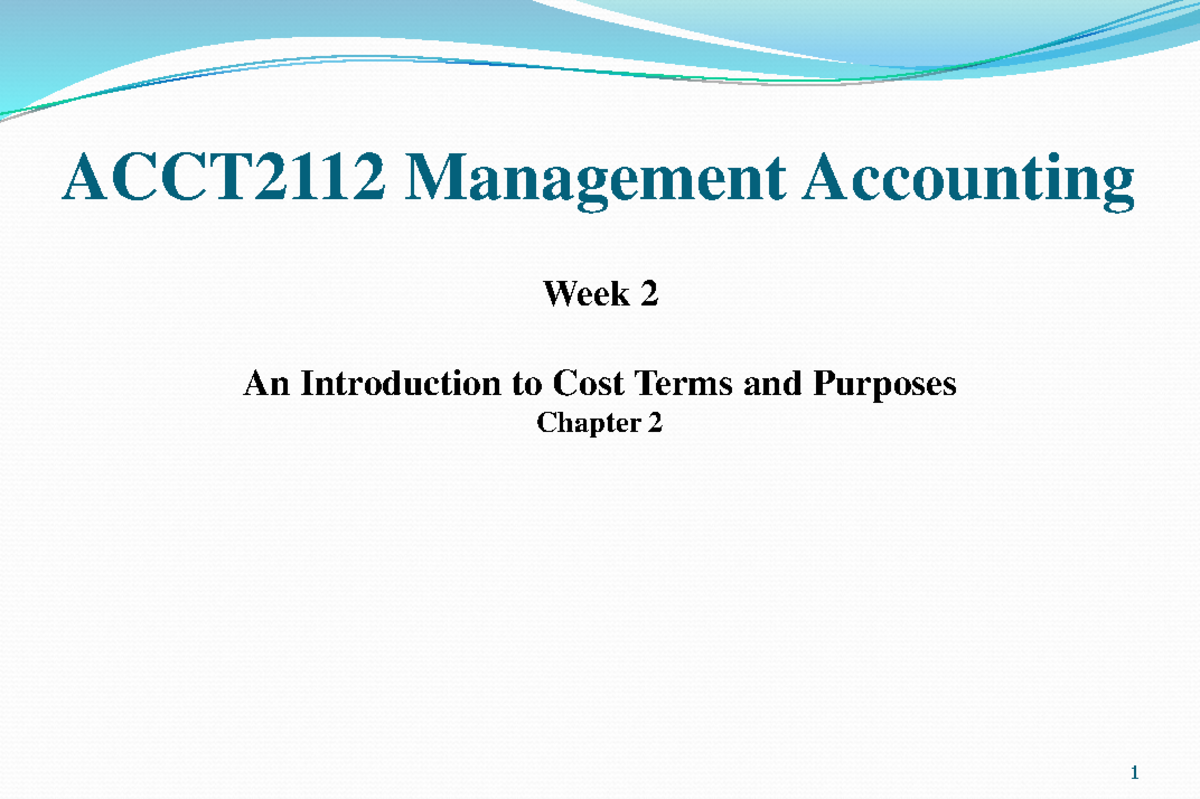 ACCT2112 Student Week 2 - Warning: TT: undefined function: 32 ACCT2112 ...