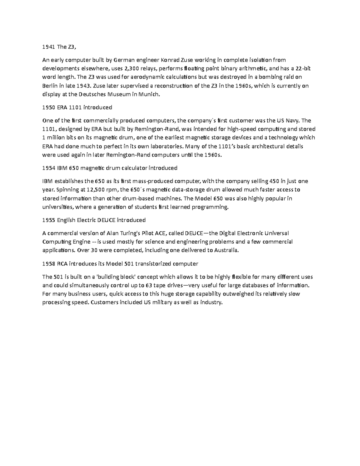 Old type computer - 1941 The Z3, An early computer built by German ...