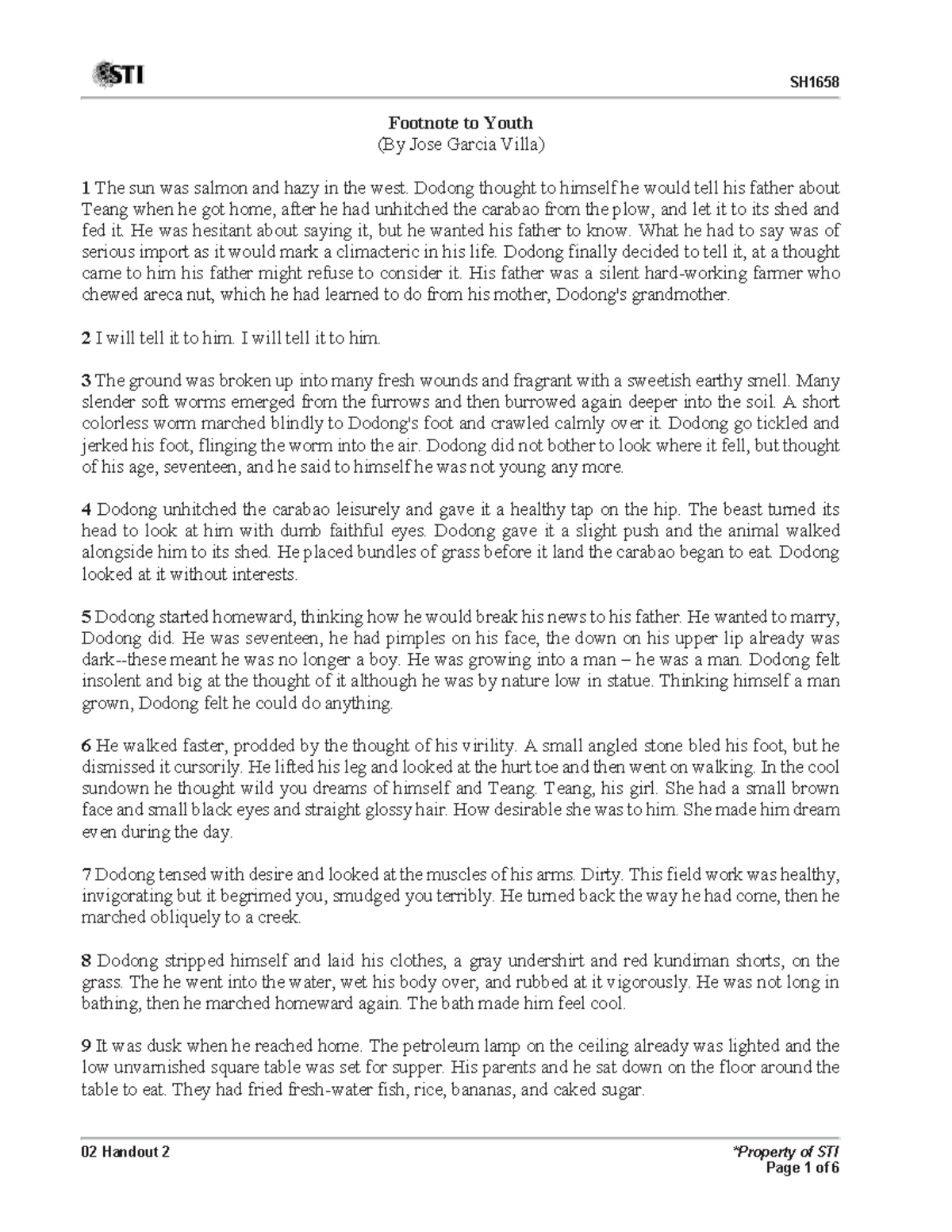 SH1658 -Disciplines and Ideas in the Applied SS02 Handout 2 - 02 ...
