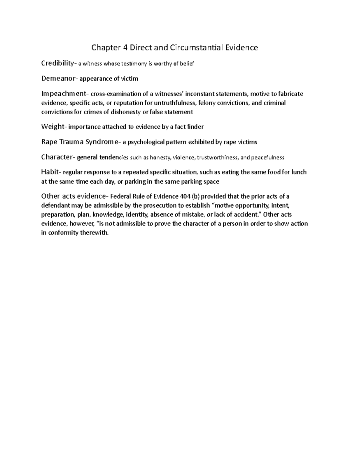 Chap 4 direct and circumstantial evidence 2019 - Chapter 4 Direct and ...