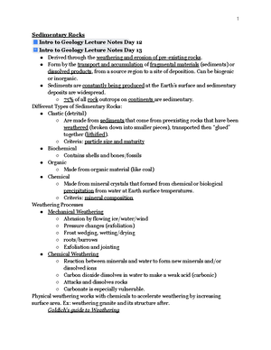 Physical Geology Exam 1 Study Guide - Historical Geology – study’s the ...