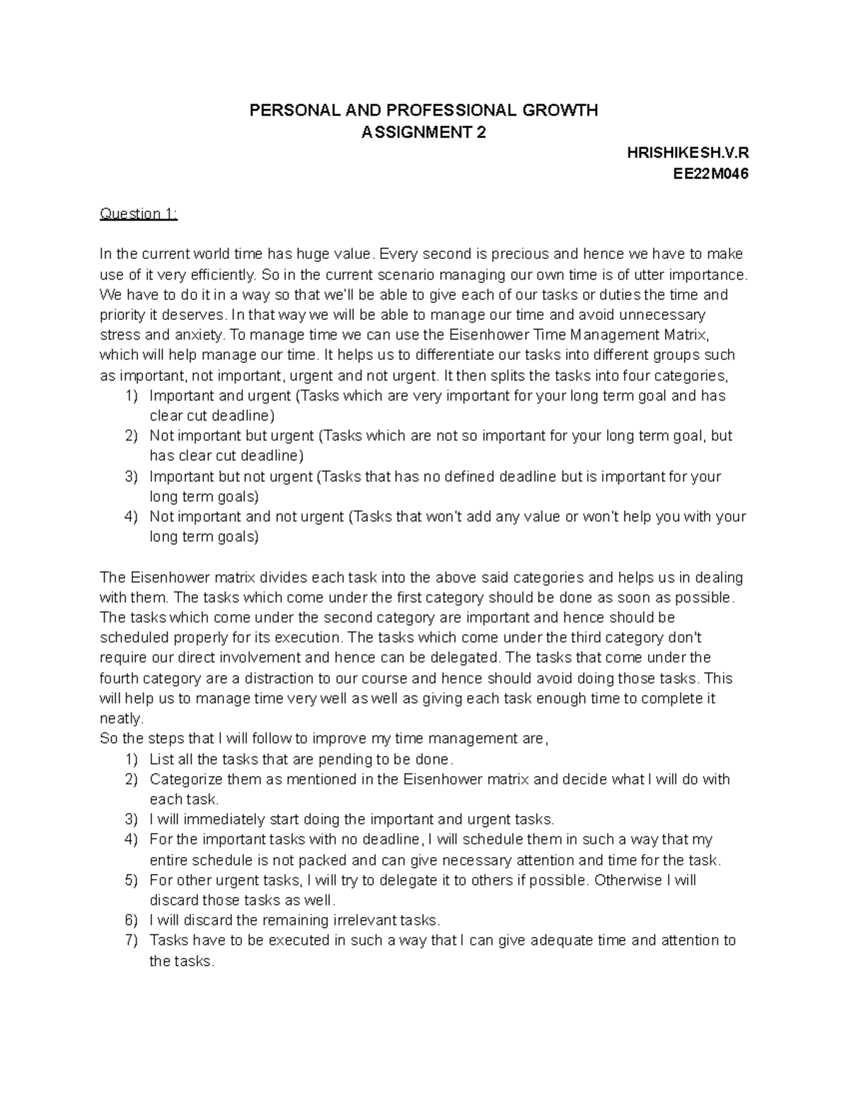 GN5003 Assignment 2 - PERSONAL AND PROFESSIONAL GROWTH ASSIGNMENT 2 ...