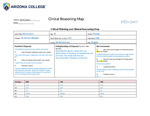 Critical Thinking Map #1- Mental Health - Critical Thinking and ...