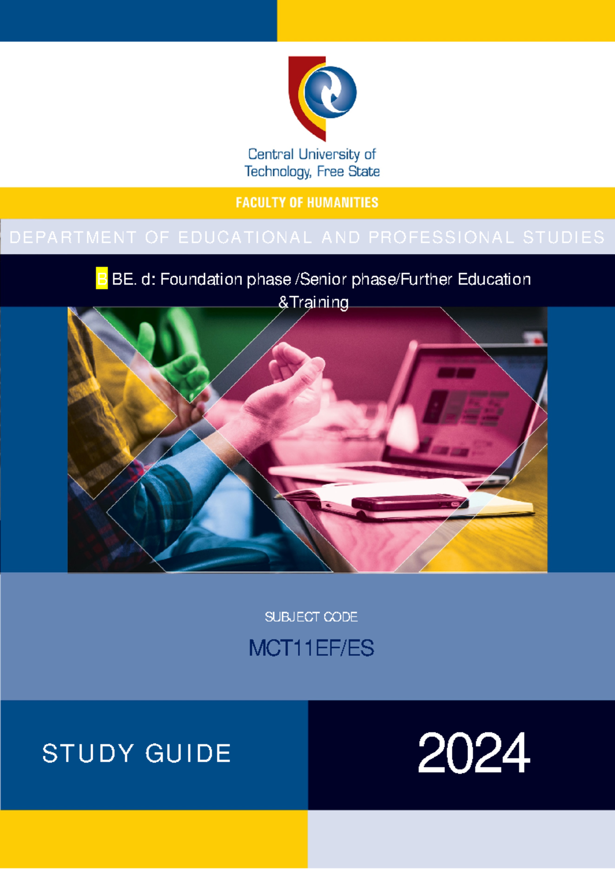 MCT11ES EF Study Guide A4 - Faculty of Humanities - Educational ...