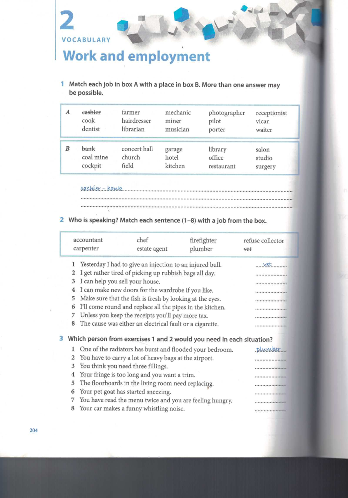 Vocabulary 2- Work and employment - Inglés I - Studocu