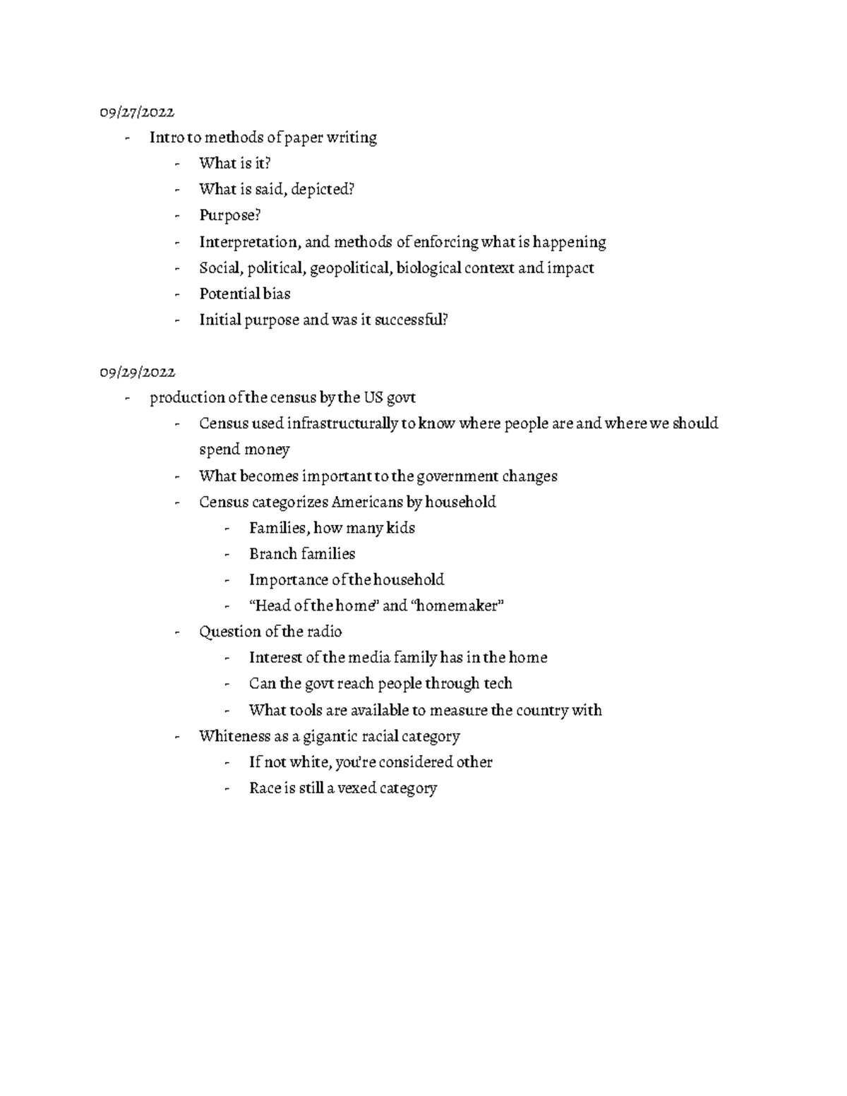 AMS Class Notes - 09/27/ Intro to methods of paper writing What is it ...