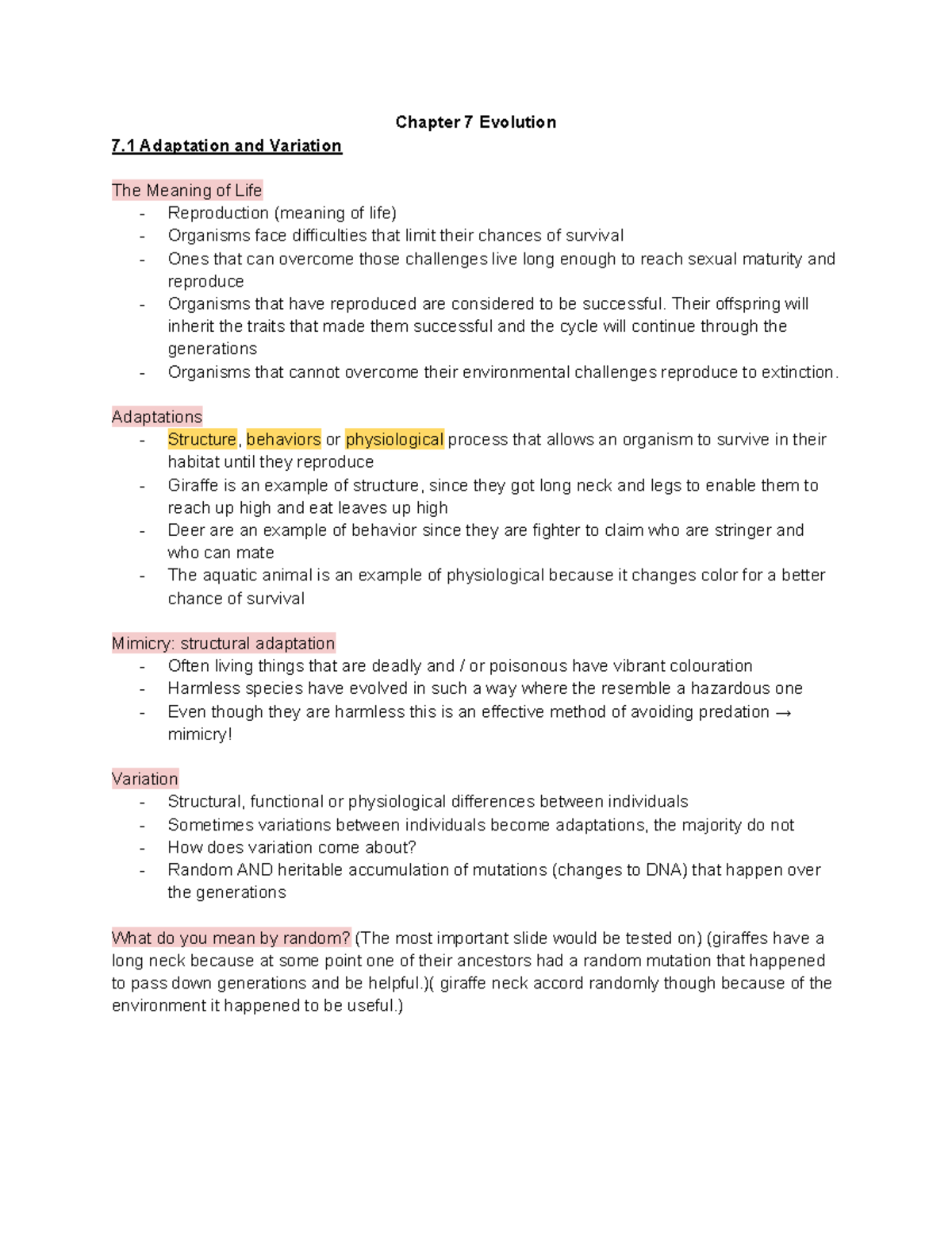 Chaper 7 - These notes are detailed and very useful - Chapter 7 ...