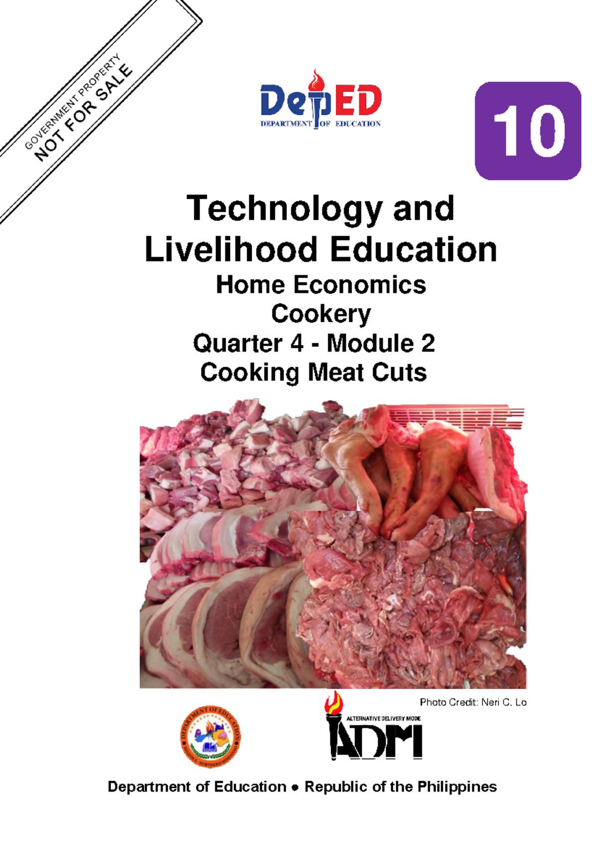Tle10 he cookery q4 mod2 cookingmeatcuts v4 - NOT Technology and Livelihood Education Home ...