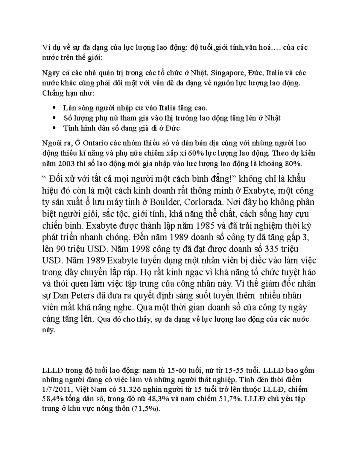 đa dạng của llld vd - đa dạng của llld vd - Ví dụ về sự đa dạng của lực ...