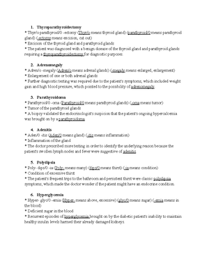Medical Word Use- Urinary System - Ureterocele Ureter/o -cele (Ureter/o ...