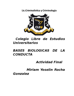 CLEU - Colegio Libre de Estudios Universitarios - Studocu