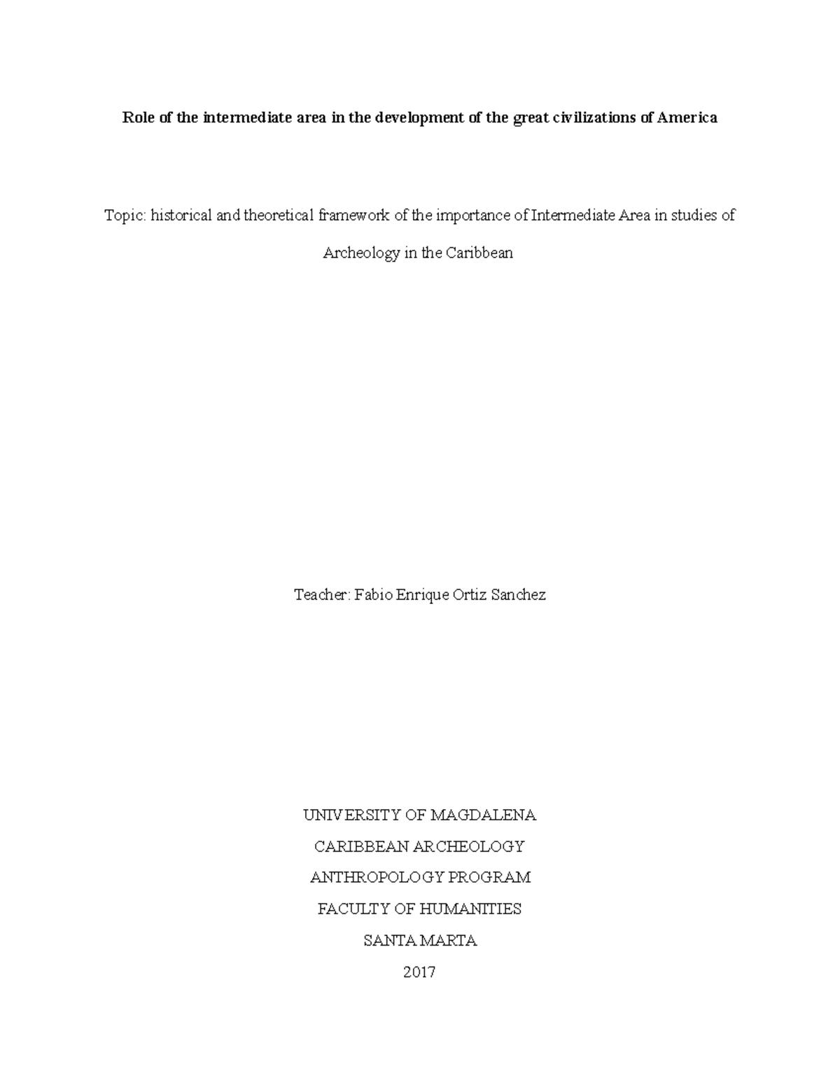 Structuring the concept of Intermediate Area - Role of the intermediate ...