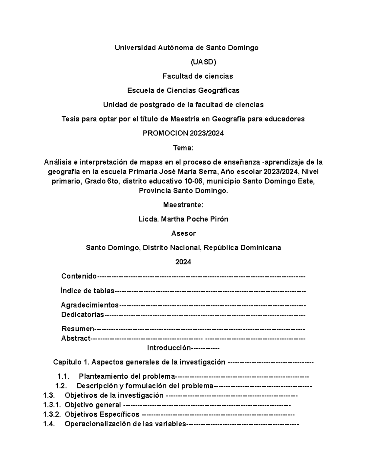 Tesis DE Posgrado - Universidad Autónoma de Santo Domingo (UASD ...