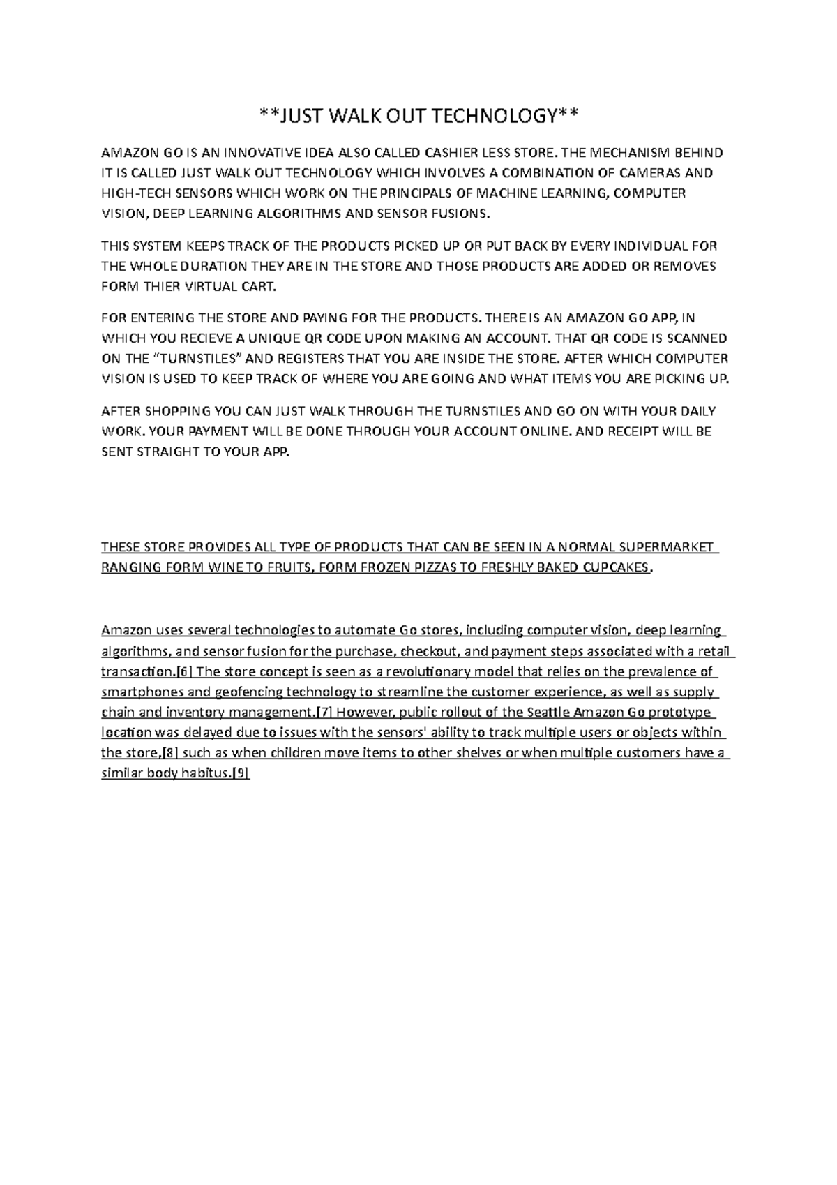 Mechanism - JUST WALK OUT TECHNOLOGY AMAZON GO IS AN INNOVATIVE IDEA ...