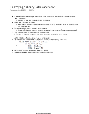 Database Structures - Database structures refer to the way in which the ...